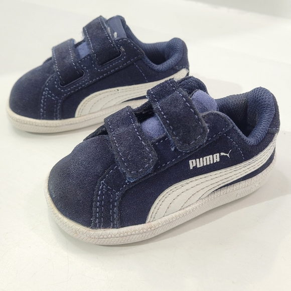 Puma | Shoes | Puma Baby Smash V2 Suede Hookandloop Sneaker Size 4c ...